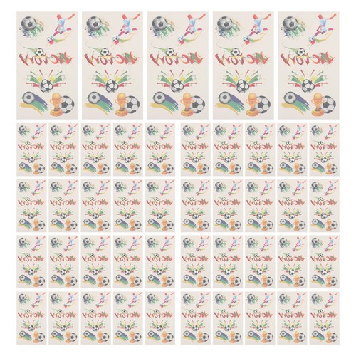 10 Packs x 5 Sheets Soccer Birthday Party Decorations: Soccer Theme ...