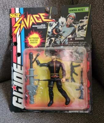 1994 Gi Joe Sgt Savage General Blitz Blitzkrieg Blaster Shoots! | eBay