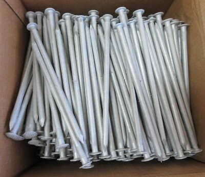 500 LOT White Aluminum Gutter Spikes 6" inches | eBay