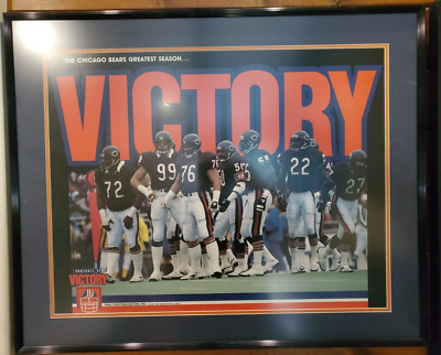 Chicago Bears VICTORY 1985 Super Bowl Champions Professionally Framed ...