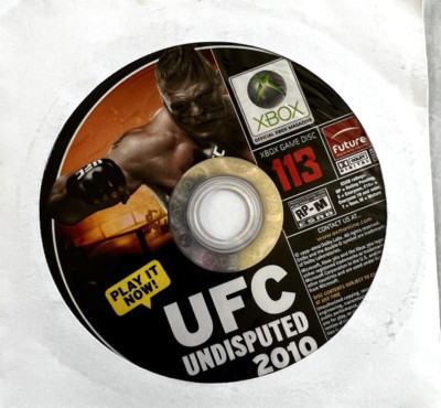 XBOX GAME DISK # 113 UFC UNDISPUTED 2010 DEMO DISK IN COVER, NO CASE | eBay