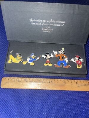 Walt Disney Animation Mickey Mouse Pin Set With Case | eBay