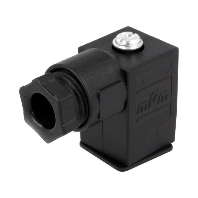mPm® Connector for electrovalve Black 2 + Ground Square 9.4mm | eBay