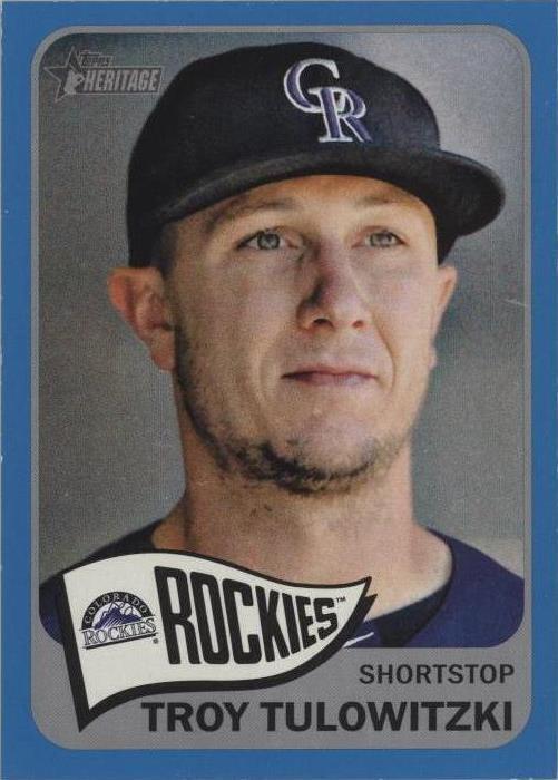 2014 Topps Heritage - Troy Tulowitzki #487 Blue Border for sale online ...