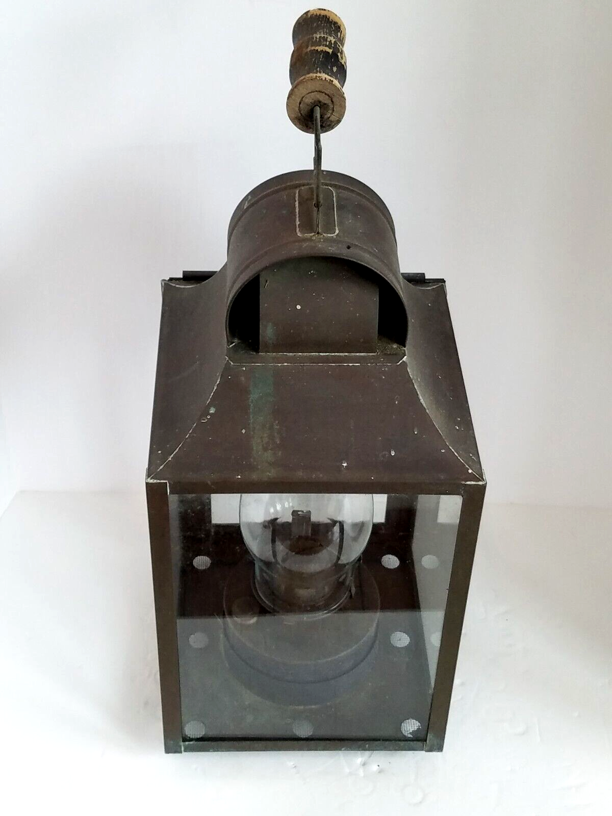 FANTASTIC EARLY 19th c PRIMITIVE BRASS FLUID LANTERN AMERICAN AAFA | eBay