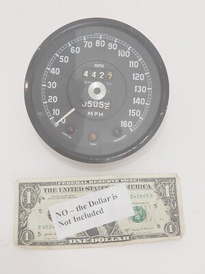 Jaguar E Type / XKE Speedometer Round Gauge Dashboard & Glass 160 mph ...