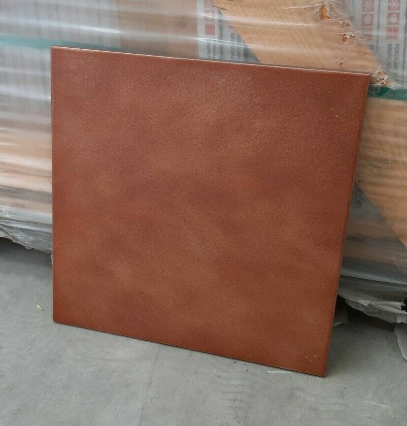R13 Anti-slip,12mm Thick, Strong, Deep Terracotta Look Floor Tiles ...