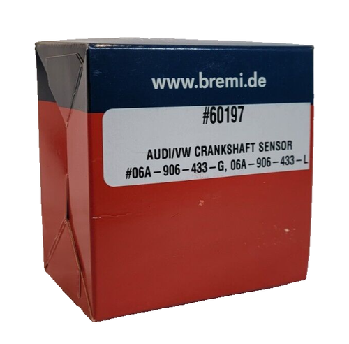 60197 BREMI Crankshaft Pulse Sensor Black For VW AUDI SEAT SKODA Bora ...