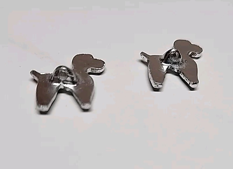 Silver poodle buttons plastic sew on button with Shank | eBay