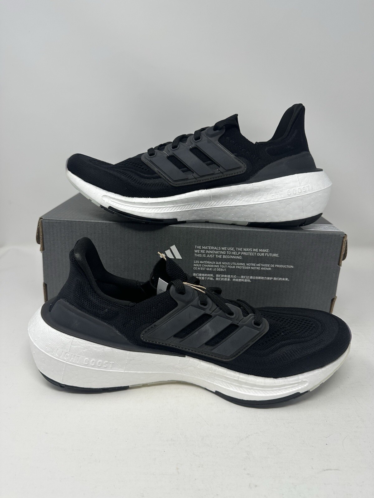 Adidas Ultraboost Light Triple Black White Running Shoes GY9353 Womens ...