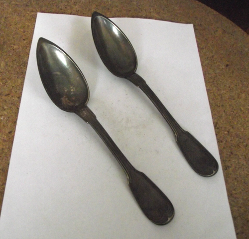 Pair of Antique Pewter Spoons - 1852 - Good Condition | eBay UK