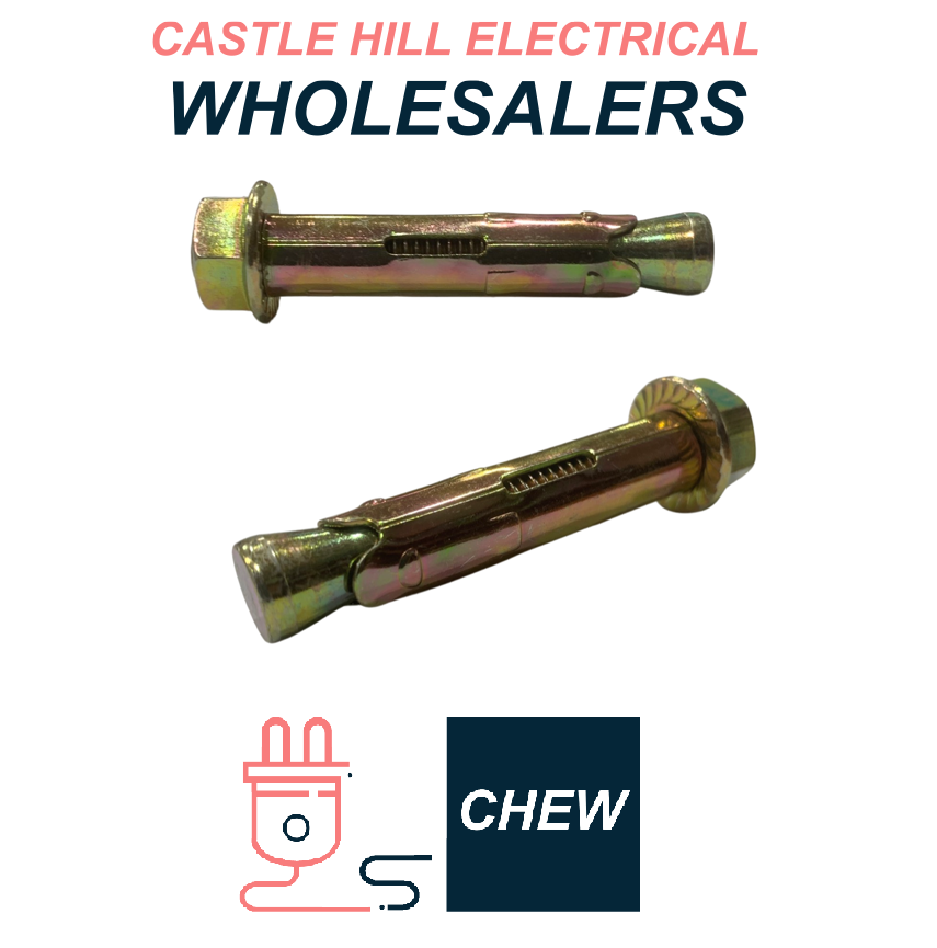 Sleeve Anchor 10mm x 50mm (M8 Thread) Hex Masonry Bolt Dyna Bolt Tyga ...
