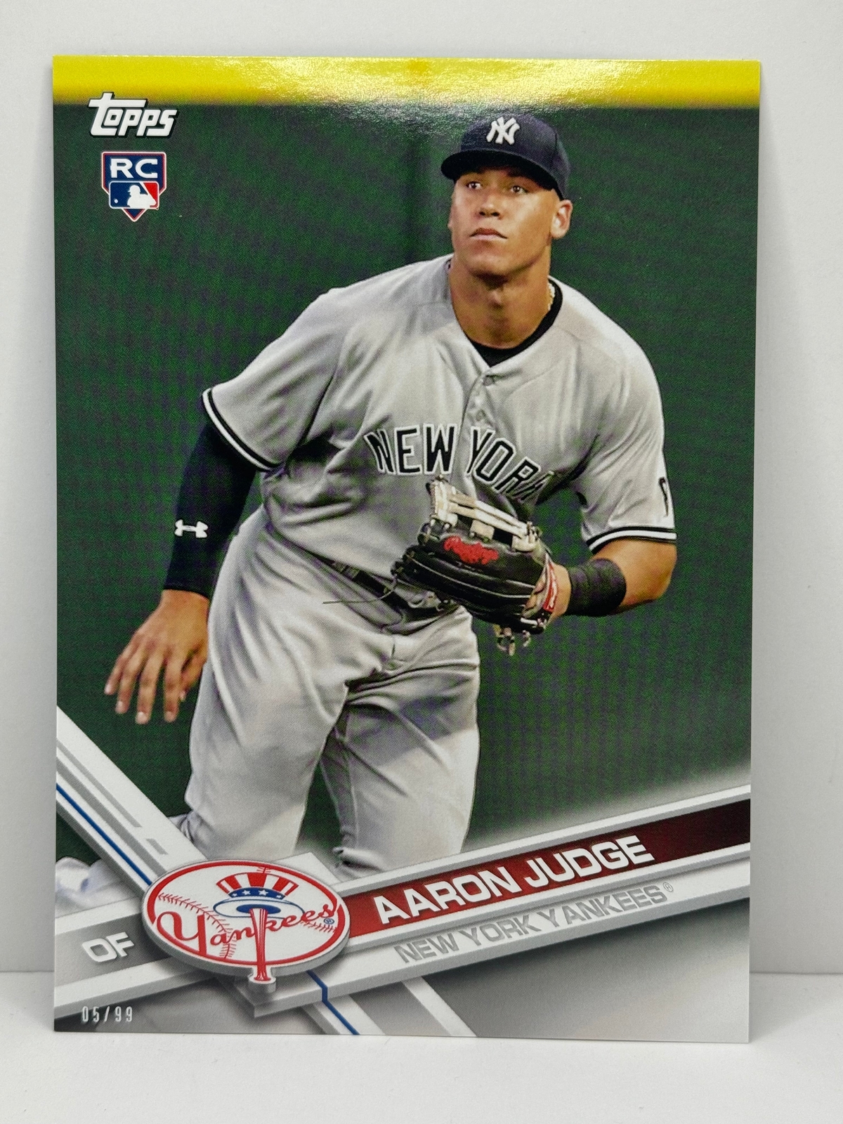 2017 Topps Baseball NYY-16 Aaron Judge Jumbo 5x7 Card /99 Numbered ...