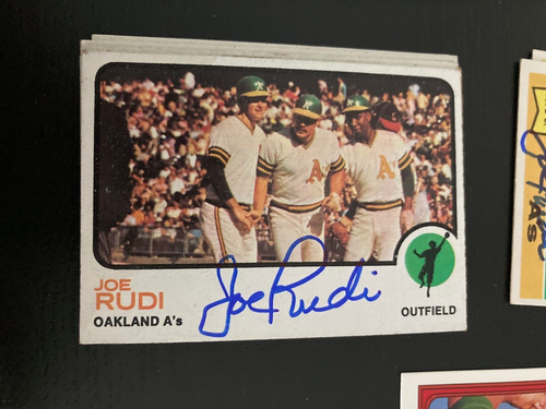Oakland A's Joe Rudi signed 1973 Topps card | eBay