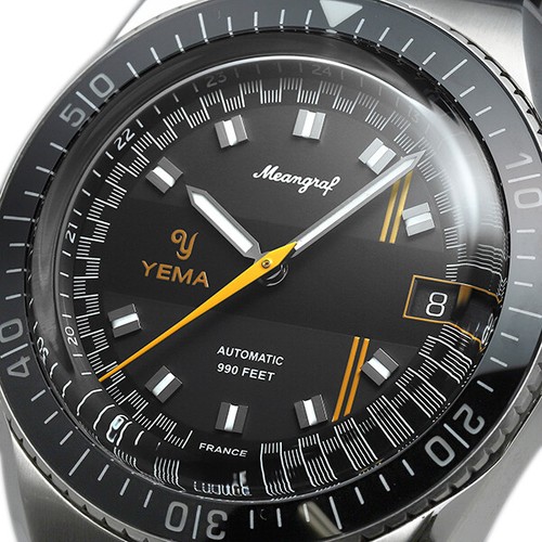 YEMA Watch Meangraf Sous-marine Y60 YMEAN22-CRBS SS Sapphire Crystal ...