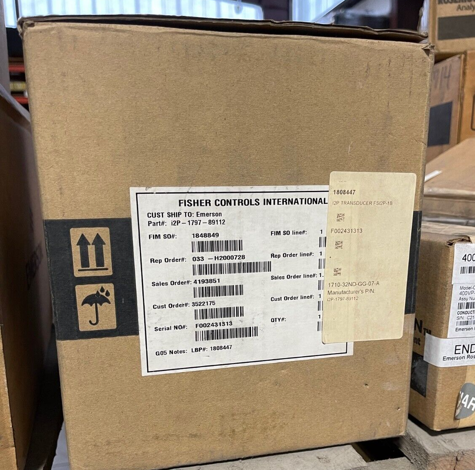 FISHER I2P TRANSDUCER FSI2P-1B I2P-1797-89112 | eBay