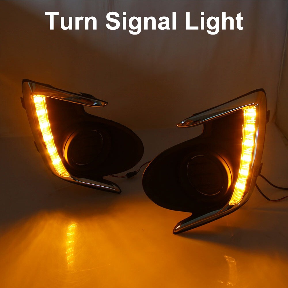 Fits Mitsubishi Attrage/Mirage G4 2012-2019 DRL LED Daytime Running Fog ...