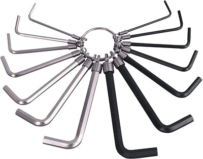 14 PIECE HEX KEY ALLEN ALAN ALLAN KEY SET KIT HARDENED STEEL | Imperial ...