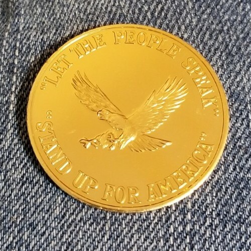 1968 Gold Colored Coin George Wallace-Presidential Campaign-Stand Up ...