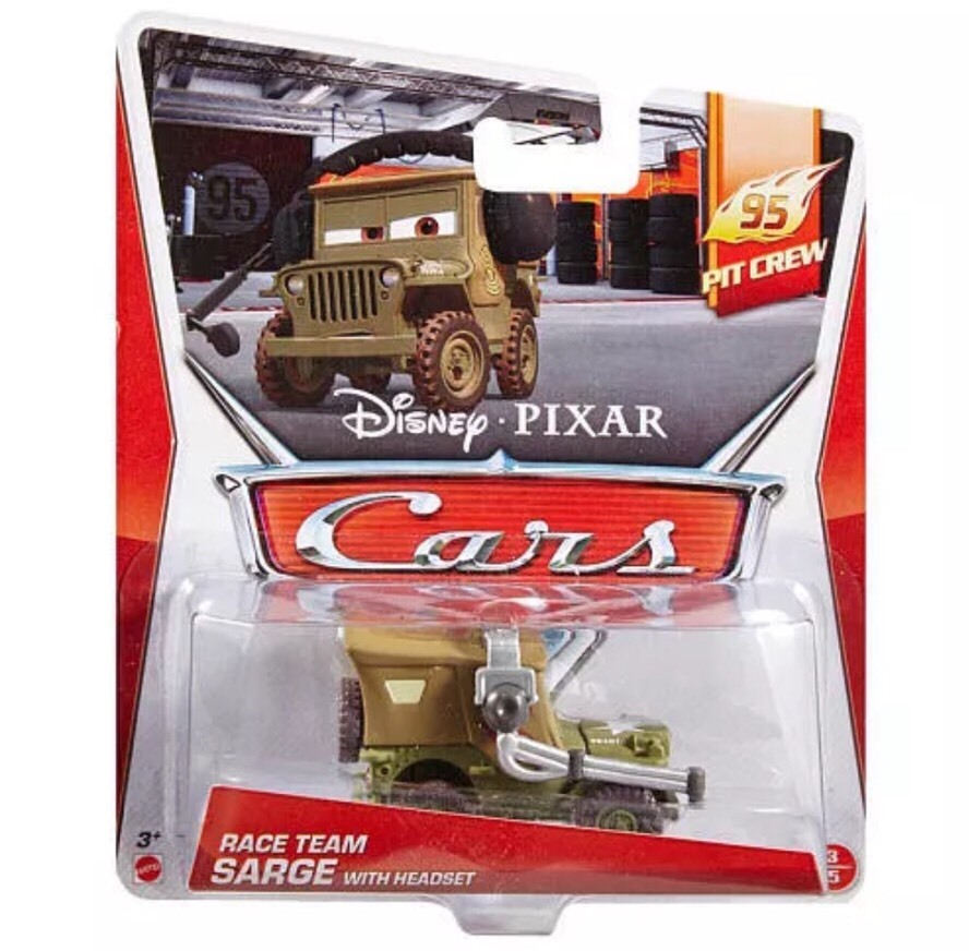 Disney Pixar Cars 2 Character Car - Sarge with Headset | eBay