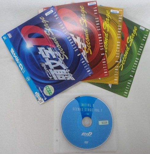 Free shipping Rental drop used DVD Initial D Second Stage All 4 volume ...