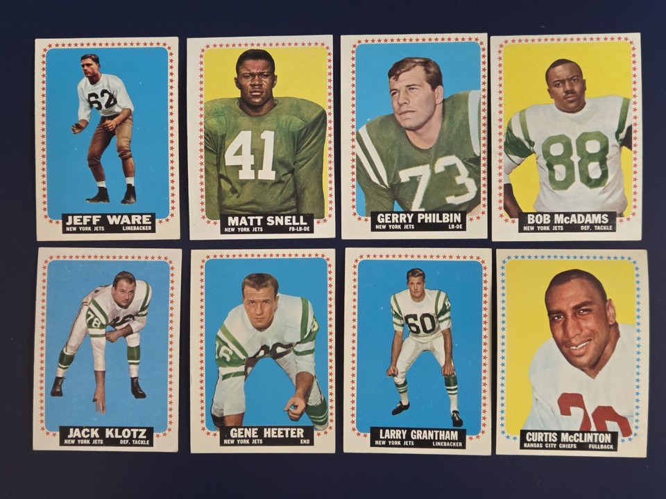 1964 Topps Football Cards Partial Complete Set Lot of 40 Different NICE ...