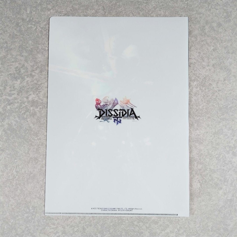 Dissidia Final Fantasy NT Firion Clear File Folder Used Minor Wear ...
