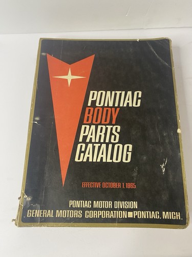 1966 Pontiac Body Parts Catalog Book General Motors | eBay