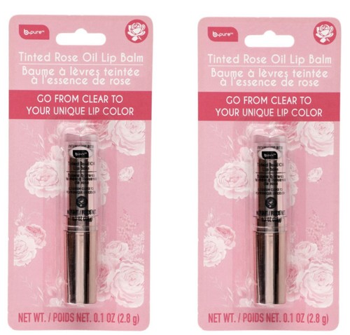 B Pure Tinted Rose Oil Color Adapting Lip Balm, 0.1 oz (2 Pack) | eBay