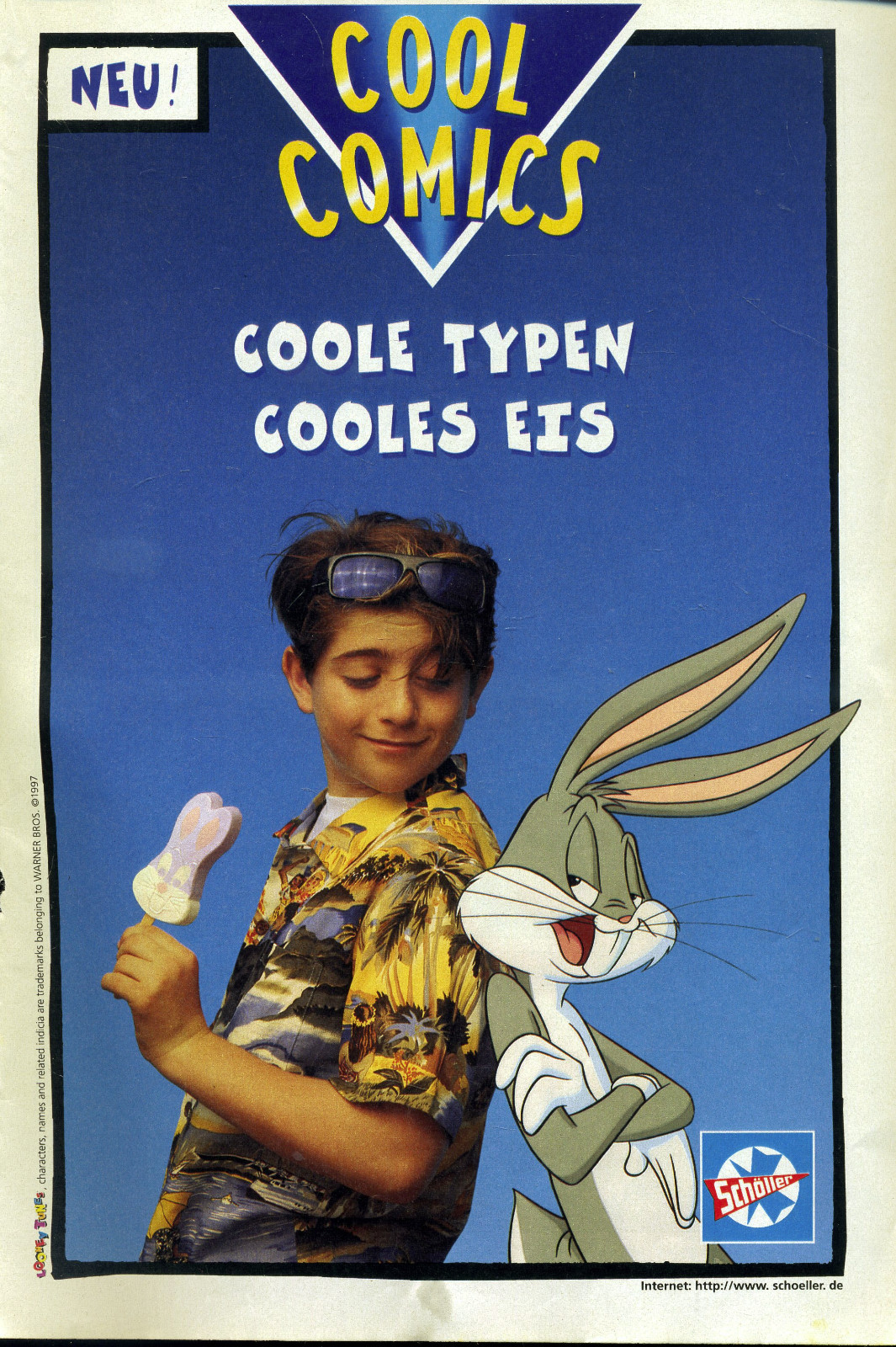Schöller-- Cool Comics -- Coole Typen - Cooles Eis -- Werbung von 1997 ...