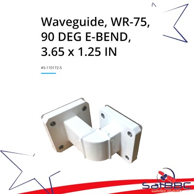 Sea Tel 110172-5 Waveguide, WR-75, 90 DEGREE E-BEND, 3.65 x 1.25 IN (((NEW))) | eBay