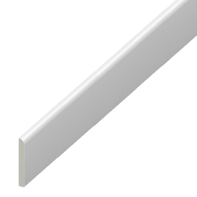 45mm PVC Architrave Plastic Skirting Board Window Edging Trim 1.25m ...