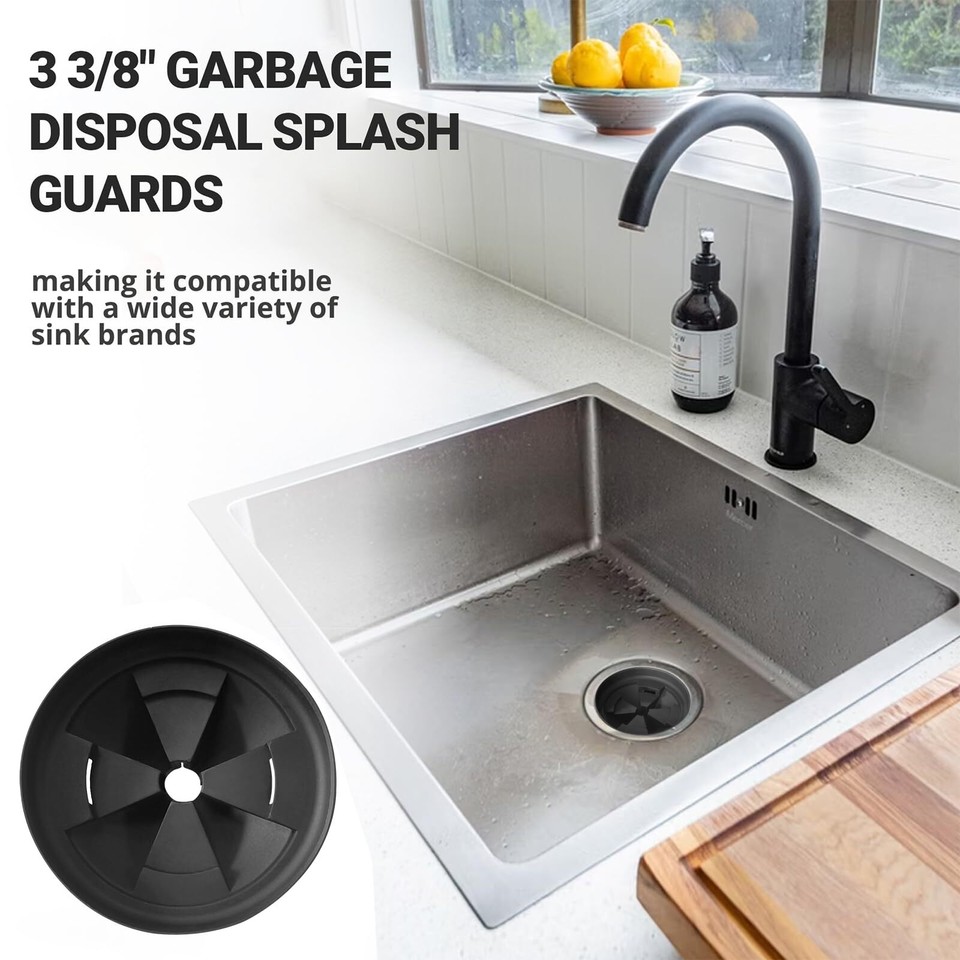 2-Pack Garbage Disposal Rubber Drain Insert - 3 3/8" Garbage Disposal ...