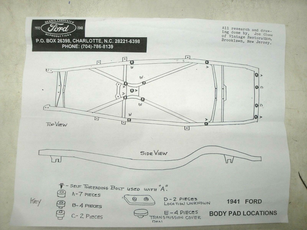 32 Ford Frame Dimensions 69/70 Chassis Diagram Hole In Rear Frame