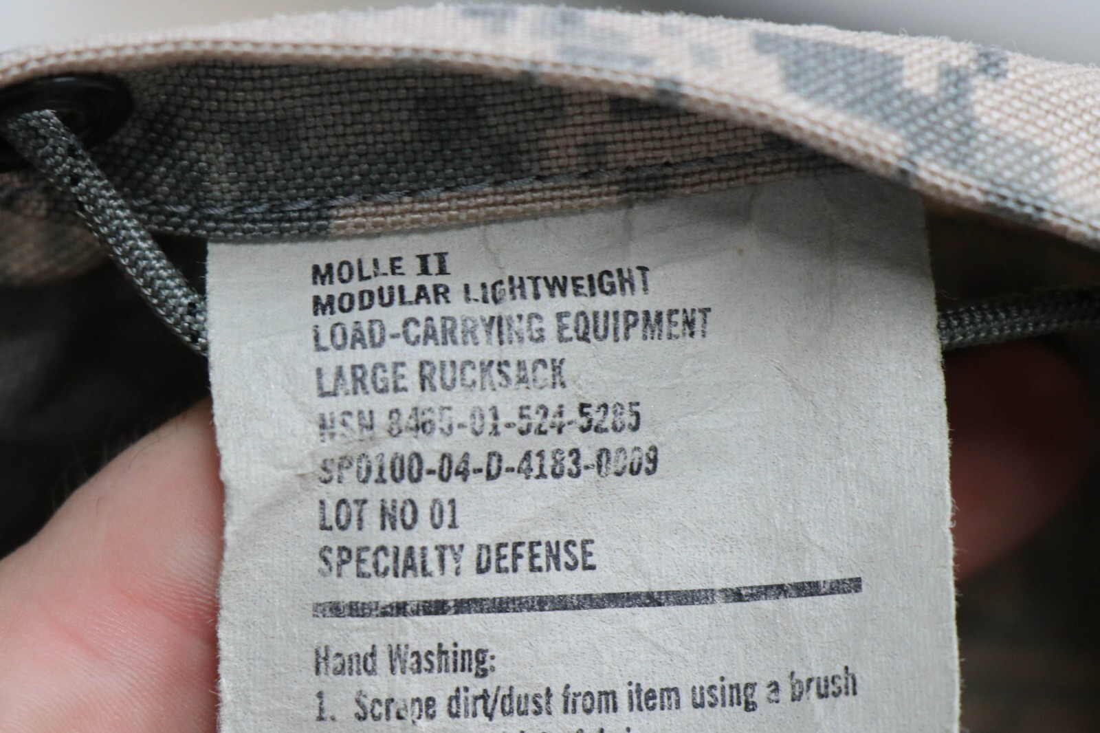 US Army Molle II ACU Large Rucksack UCP Digital Backpack Main Pack ...