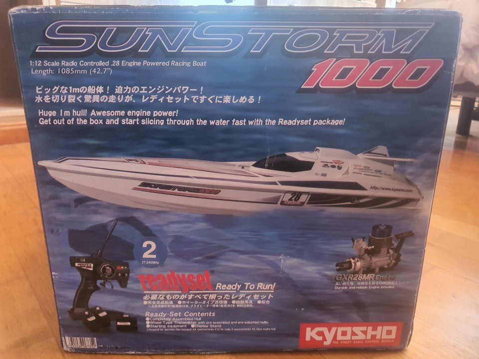 Brand new in box - kyosho Sunstorm 1000 RC Boat (ready set) | eBay