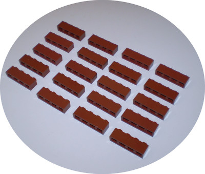 20 Used Lego 1 x 4 Reddish Brown Bricks 3010 | eBay