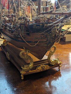 Fish-shaped Resin Display Pedestals For Ship Model Wooden Model Ship -4 ...