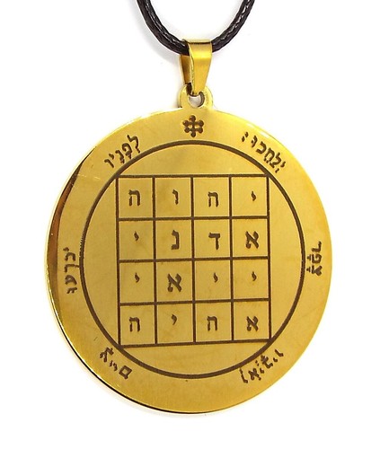 First 1st Pentacle of Saturn Pendant (Golden Solomon' Seal) | eBay UK