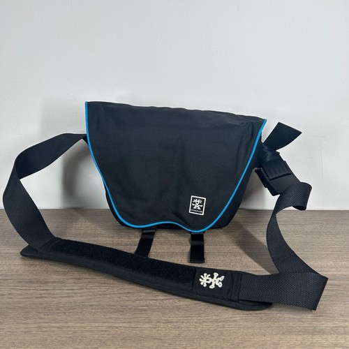 Crumpler Premium Camera Bag Black Blue Messenger Shoulder Bag | eBay