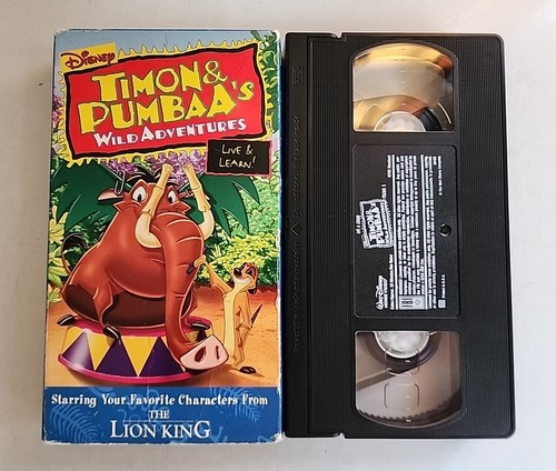 Timon and Pumbaas Wild Adventures - "Live and Learn" (VHS, 1996) for ...