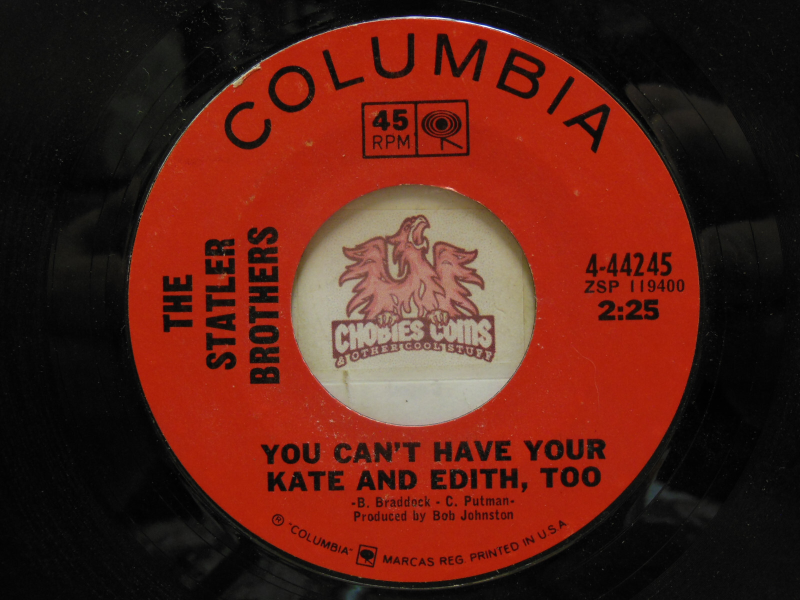 Statler Brothers – You Can't Have Your Kate And Edith, Too, 45 RPM VG ...