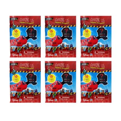 Among Us Crewmate Figural Keychains : Series 2 - Lot of 6 Sealed Blind ...
