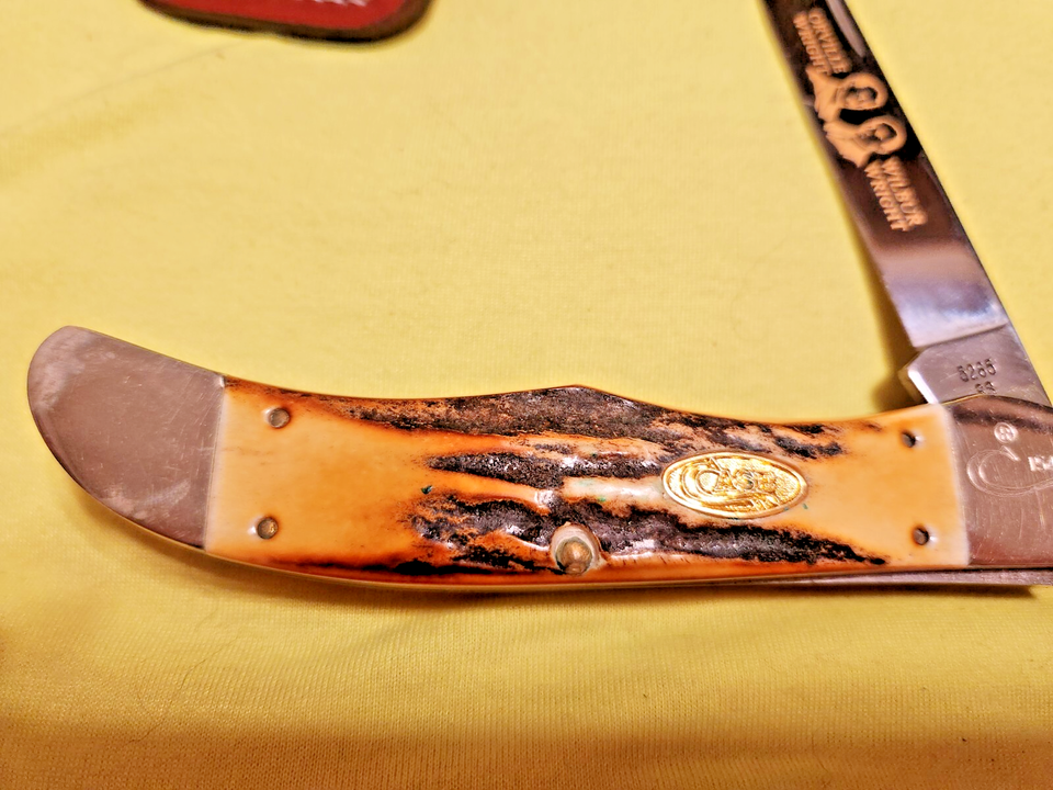 VINTAGE STAG CASE XX 5265 SS FIRST FLIGHT FOLDING HUNTER WITH SHEATH ...