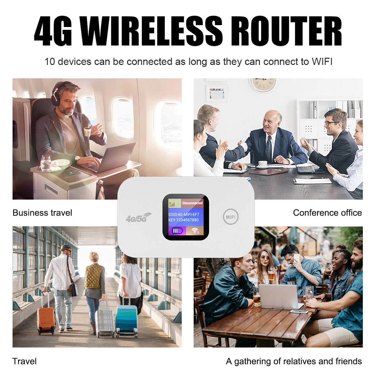 UNLOCKED Mobile Wifi 5g-LTE SMART WIFI BOX Portable Modem Mifi Hotspot ...