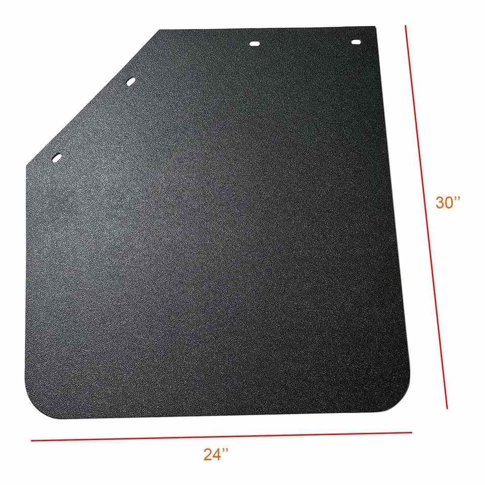 Pair Universal Heavy Duty Polymer Mudflaps Angled Splash Guard Truck ...