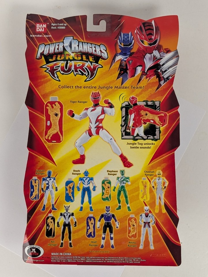 2008 Power Rangers Jungle Fury Green Jungle Master Elephant Ranger ...