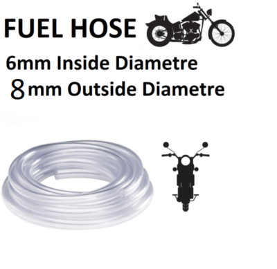 6mm Inside 8mm Outside Diameter Fuel Pipe Petrol Line Fuel Hose ...