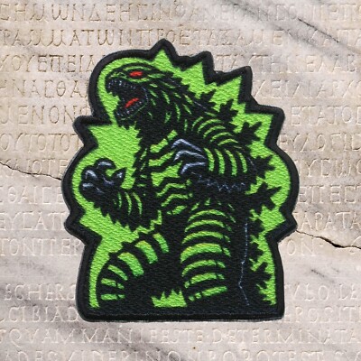 Kaiju Monster Patch – Godzilla Iron-On Badge for Backpacks & Clothing ...