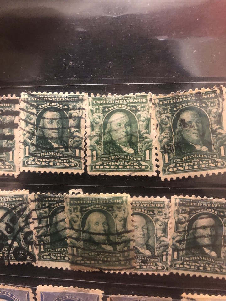1908 1 Cent Ben Franklin Stamp rare | eBay